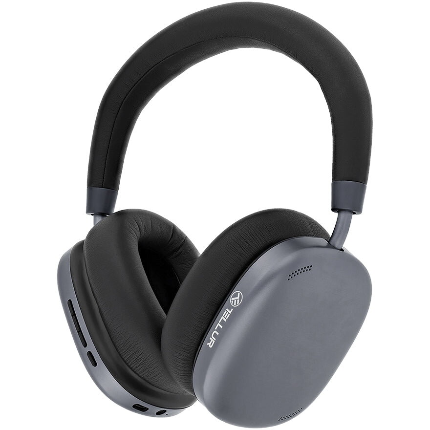 Casti Bluetooth Over-ear Tellur Shade, ANC, gri - eMAG.ro