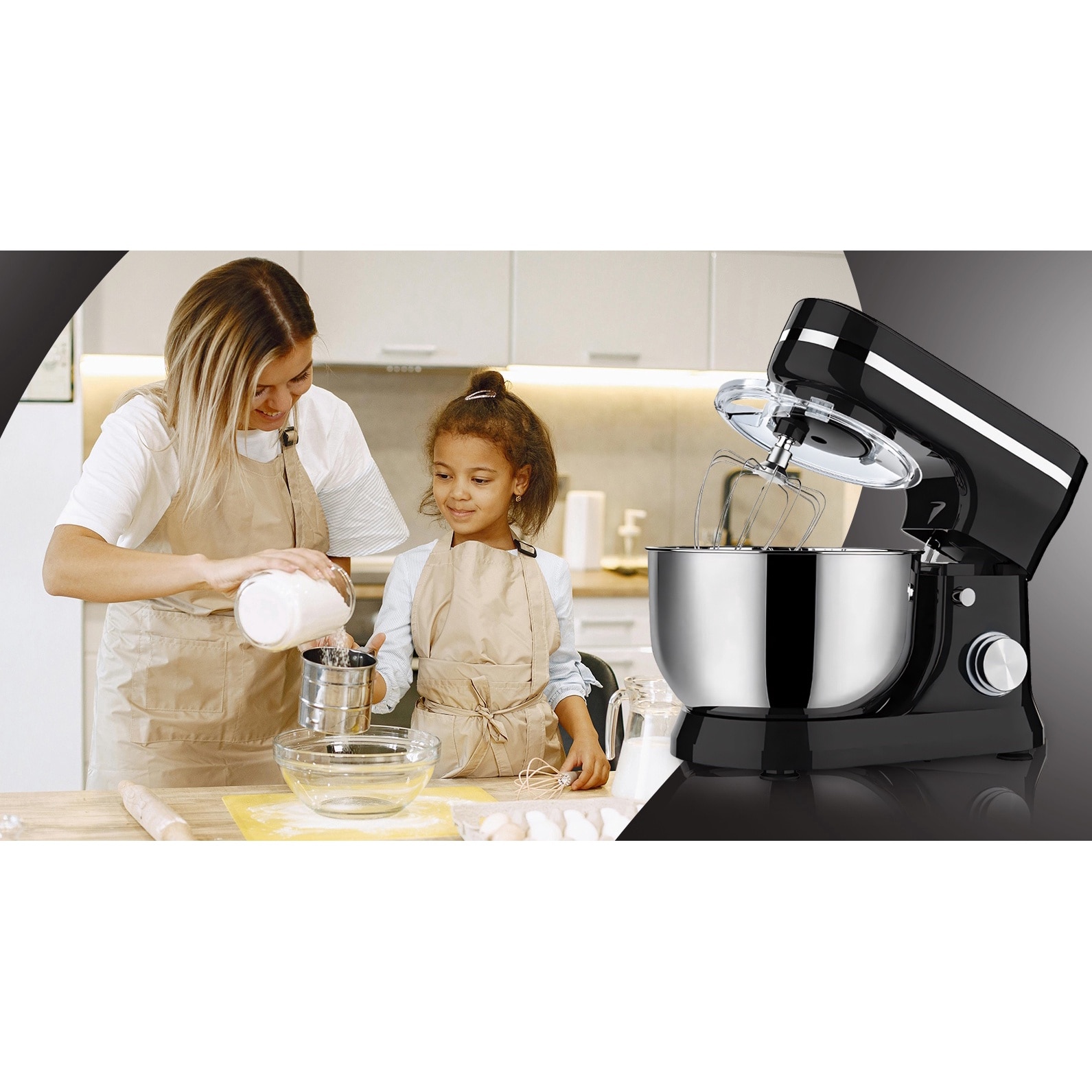 Robot de Bucatarie RETOO HomeSmart, 2000W, Bol din INOX 6L cu Capac ...