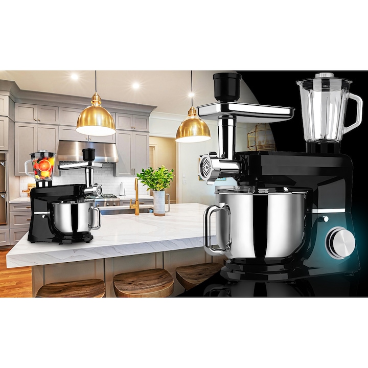 Robot de Bucatarie 5in1 RETOO CookMaster cu Tocator de Carne si Blender ...