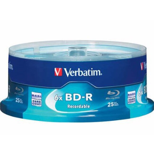 Blu-Ray Verbatim BD-R Single Layer 25Gb 6X - 25 бр. в шпиндел - eMAG.bg