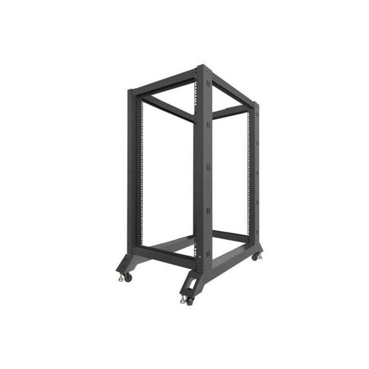 Nyitott rack 19", Lanberg, 22U, 600x1000, fekete - eMAG.hu