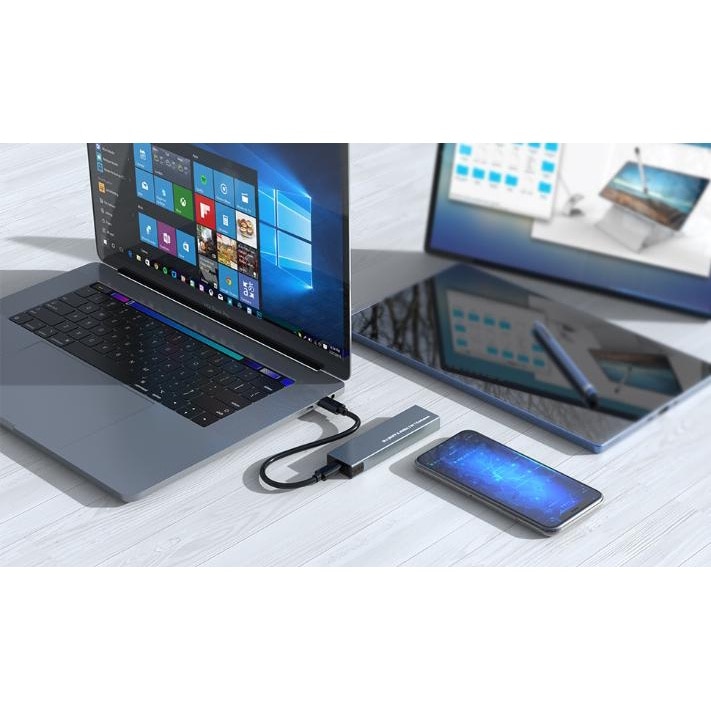 SSD-tok M.2 NVMe/SATA PCIe, DicBoster, USB Type-C 3.0, alumínium ...