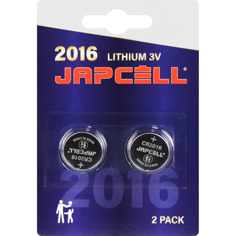 Set 2 baterii CR2016 JAPCELL 3V Lithium, blister - eMAG.ro