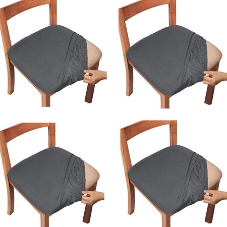 Set 4 Huse Scaun, SINBINTA, Huse pentru scaune elastice, Gros, Moale ...