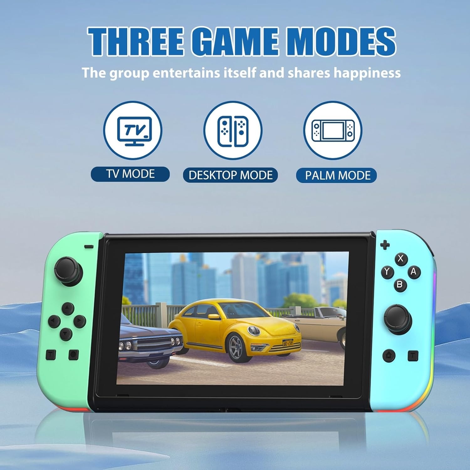 Controler de joc fara fir cu RGB (Potrivit pentru Nintendo Switch/OLED ...