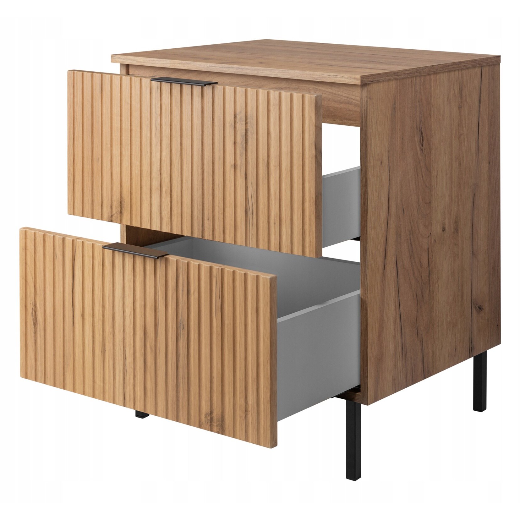 Dulap de baie RODAN, FLOW 60+Blat, MDF, De sine statator, Soft close ...