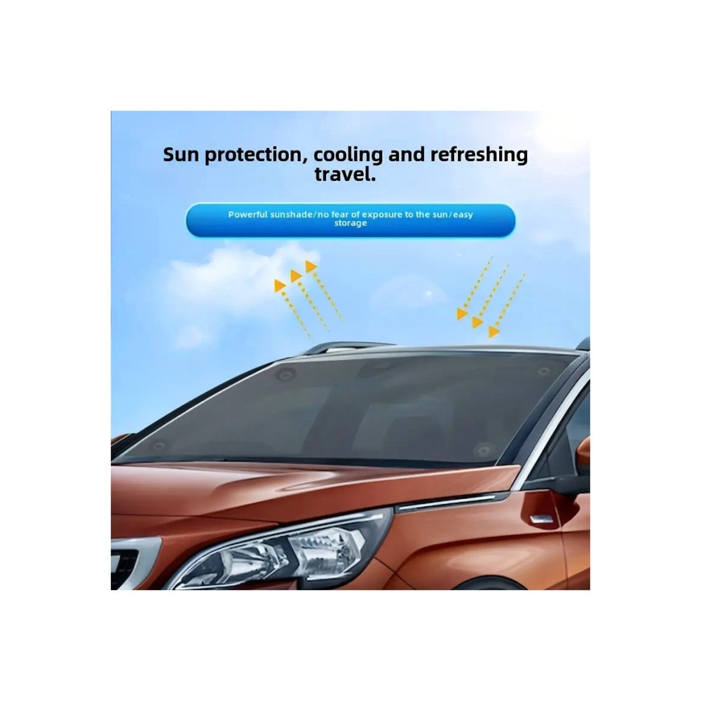 Parasolar Retractabil idealStore, Prindere Cu Ventuze, Dimensiune ...