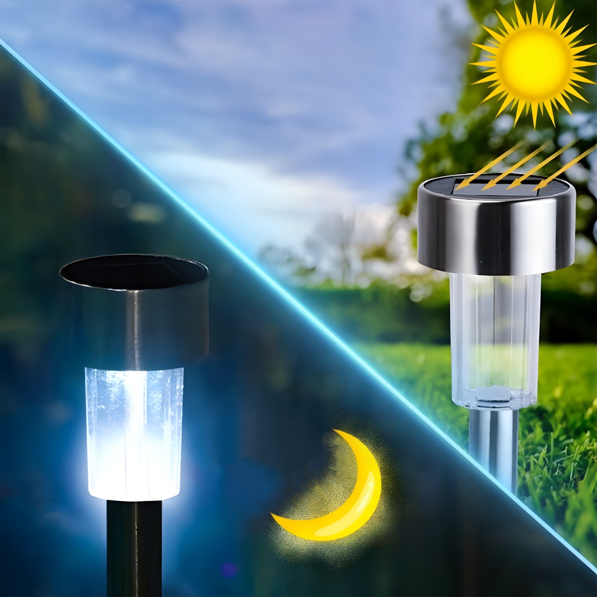 Set 12 Lampi Solare LED de Exterior pentru Gradina, RETOO GardenPro ...