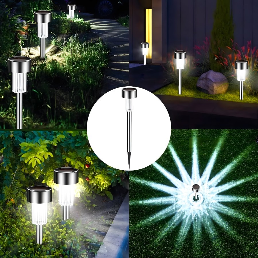 Set 12 Lampi Solare LED de Exterior pentru Gradina, RETOO GardenPro ...