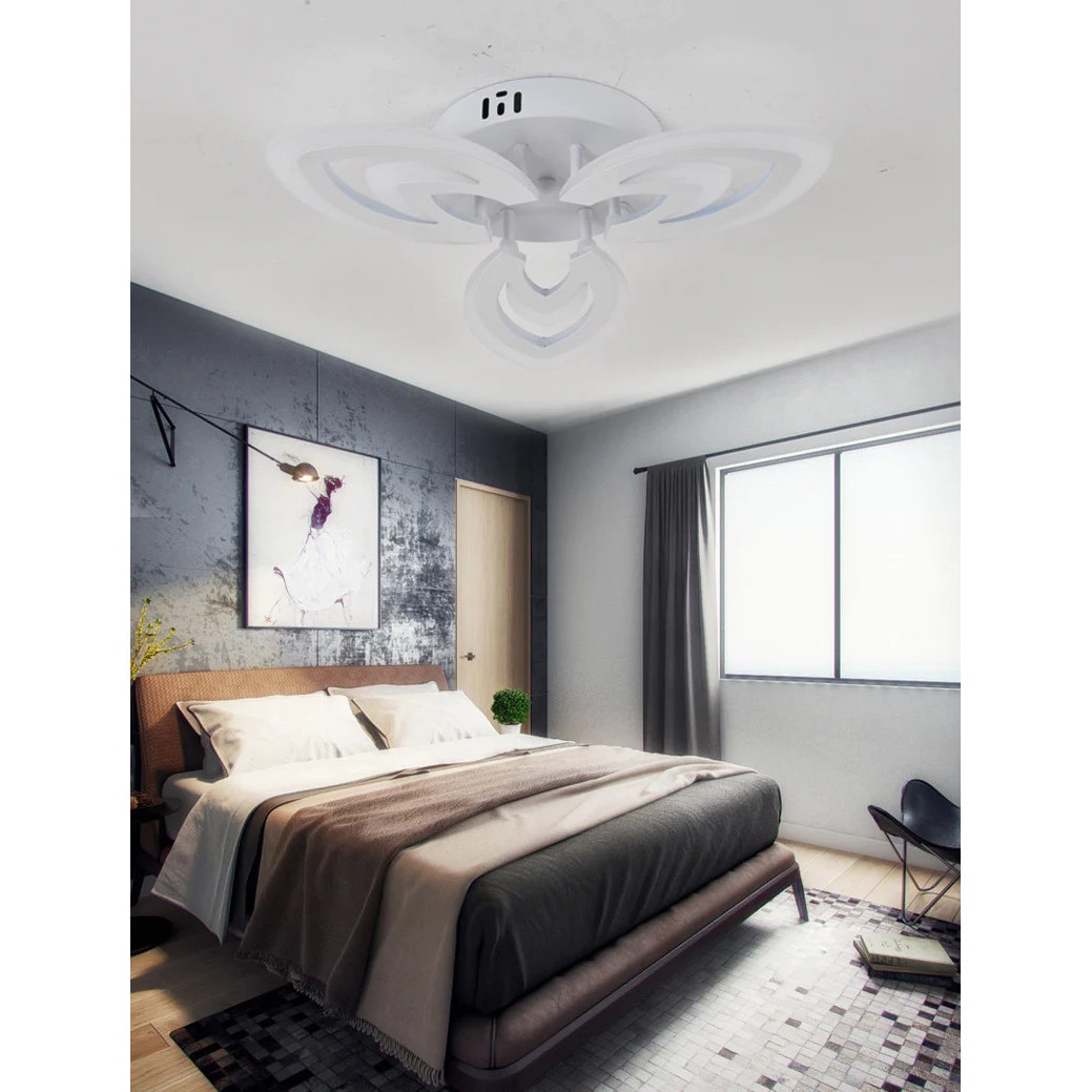 Lustra LED RFAN, Model M566-3, cu Telecomanda, 3 Tipuri de Lumina ...