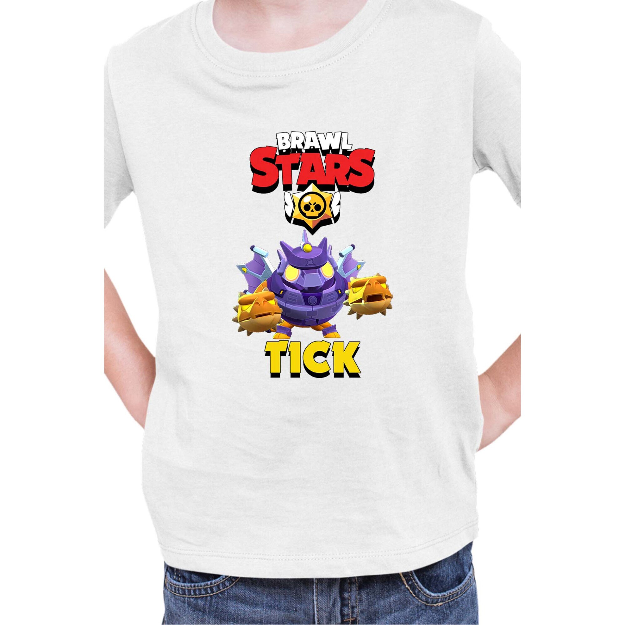 Детска тениска Brawl Stars Battle Royale Tralala Tick Mecha Ghidorah ...