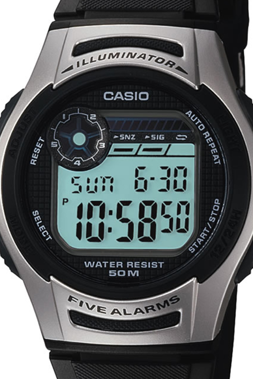 Casio, Ceas digital cronograf, Negru - eMAG.ro