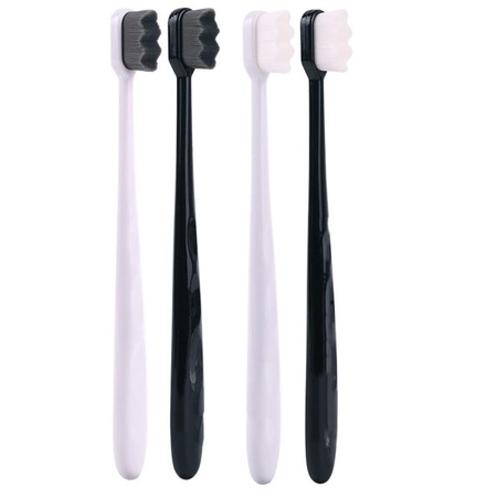 Set 4 periute de dinti, Hggzeg, Ambalat individual, Maner ergonomic, Cu ...
