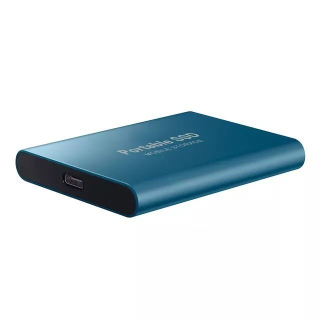 Hard disk extern SSD, Aluminiu, Portabil, USB 3.1, 8TB, Albastru - eMAG.ro