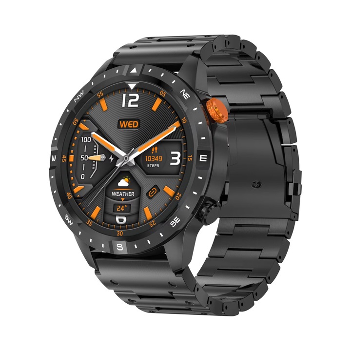 Ceas Smartwatch Barbati MGA, Display Amoled Full HD 466x466 Touch 1.43 ...