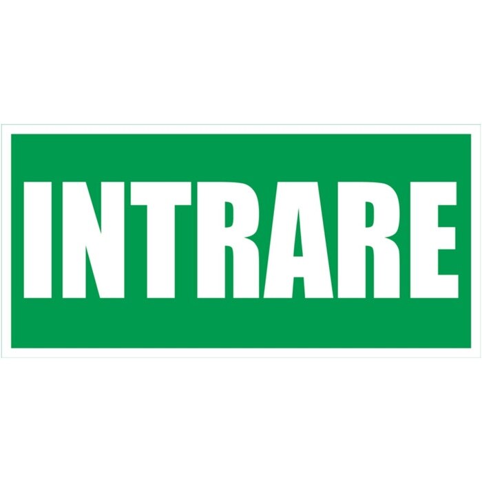 Indicator intrare Sun Prints, RO / EN, PVC, dreptunghiular, 20 x 10 cm ...