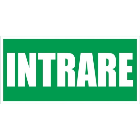 Indicator intrare Sun Prints, RO / EN, PVC, dreptunghiular, 20 x 10 cm ...