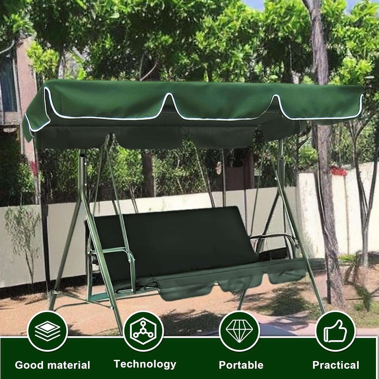 Copertina de rezerva leagan gradina, Ideal pentru balansoar cu 2 / 3 ...