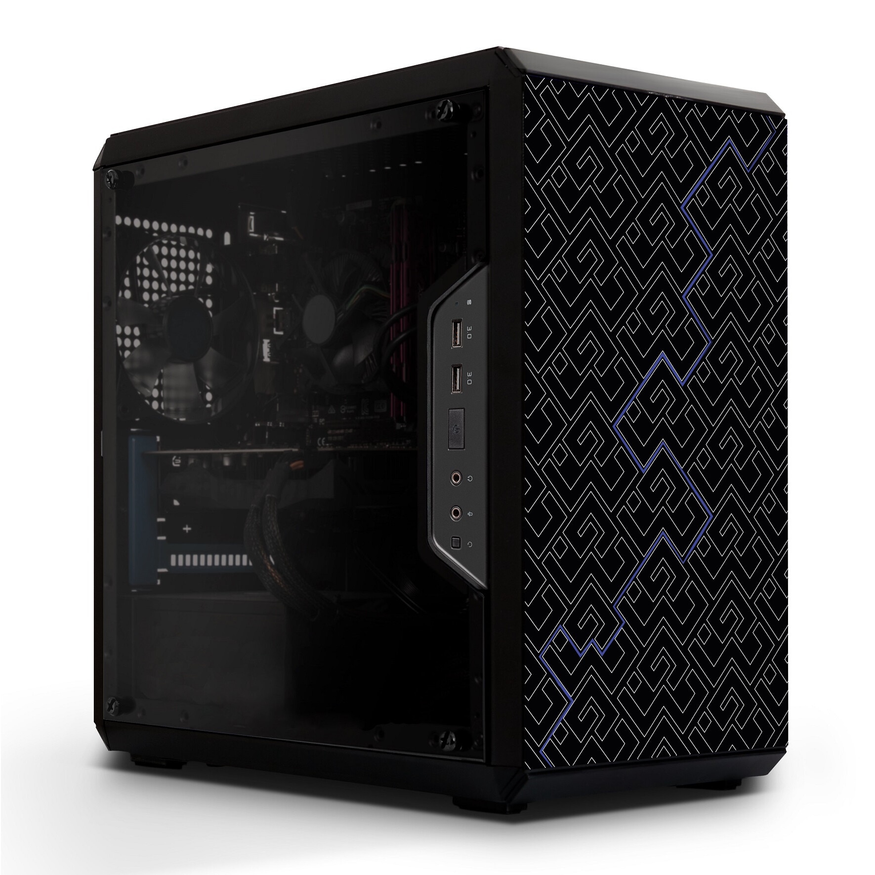 Desktop PC Gaming BLEU JOUR Intel® Core™ i5-12400F 4.4GHz 18 MB Cache ...