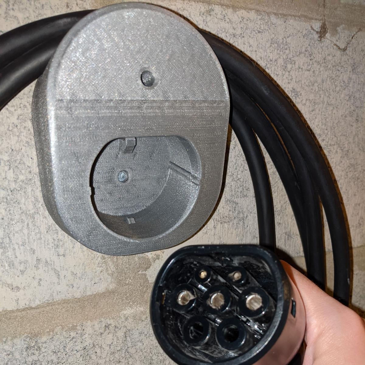 Стойка за стена, съвместима с Tesla Mobile Connector, Тип 2, 3D ...