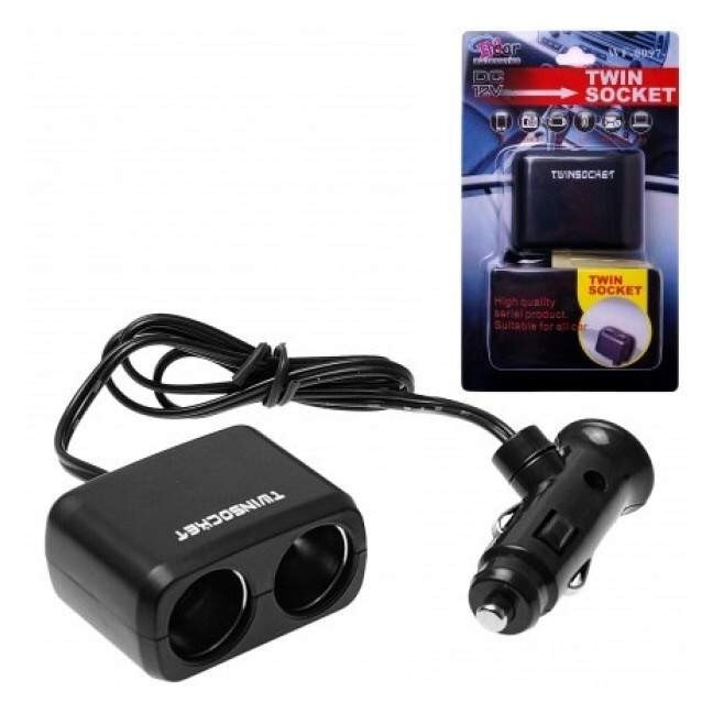 Adaptor Splitter Priza Bricheta Auto cu 2 Iesiri 12V Voice Kraft - eMAG.ro