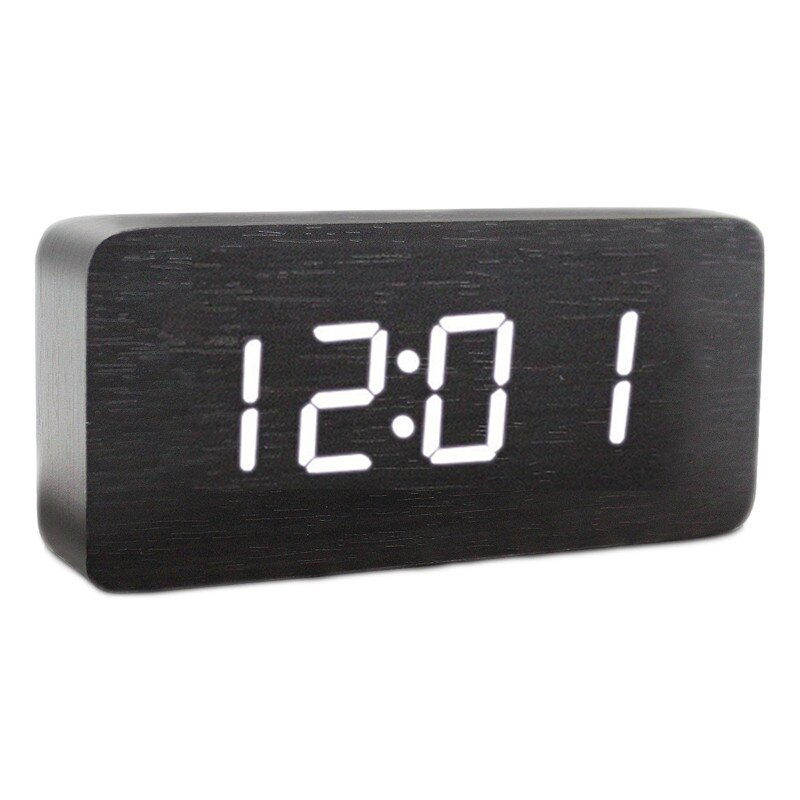 Ceas digital lemn VST-865, LED, alarma - eMAG.ro