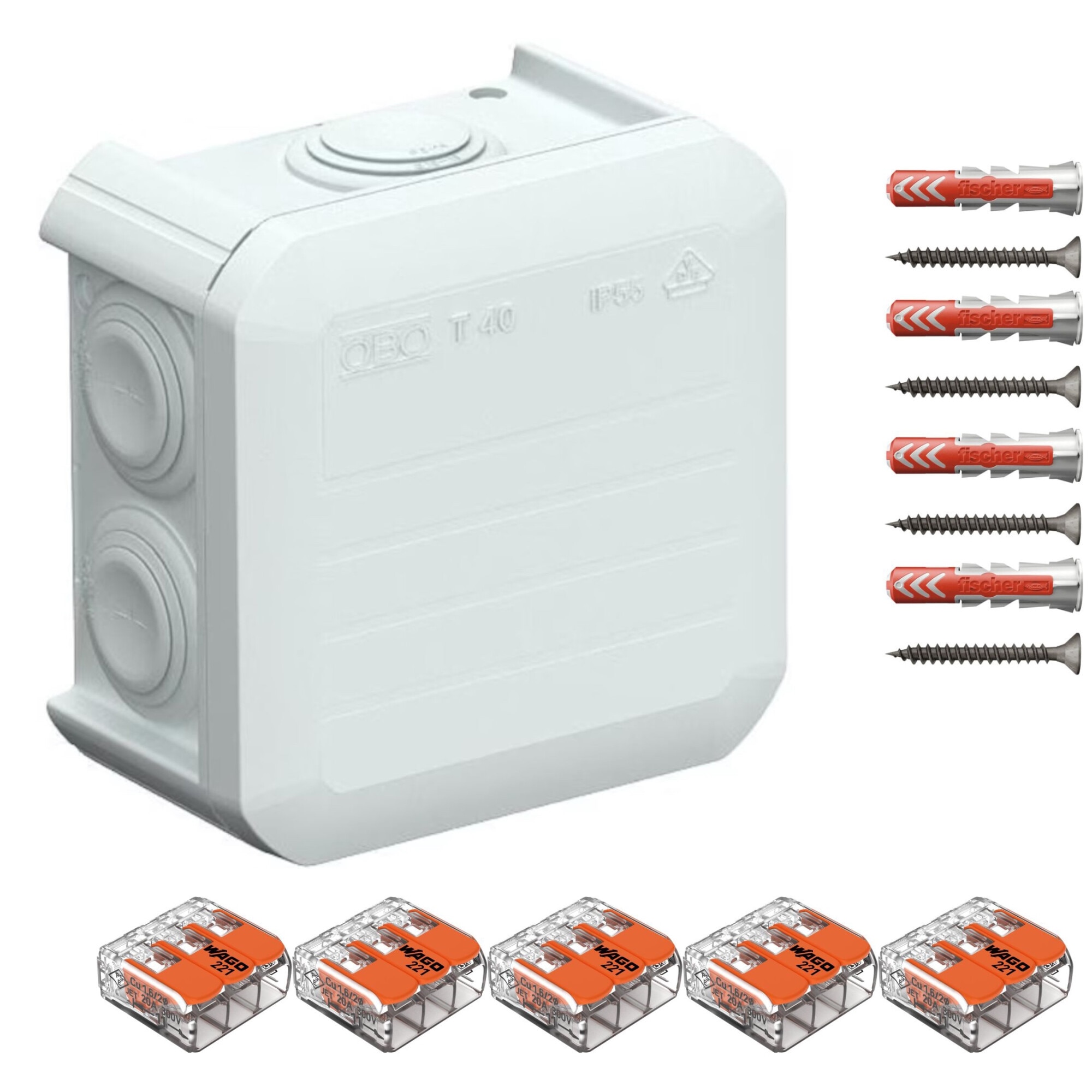 Doza de derivatie, Cutie conexiuni OBO BETTERMANN 2007045, cu intrari ...