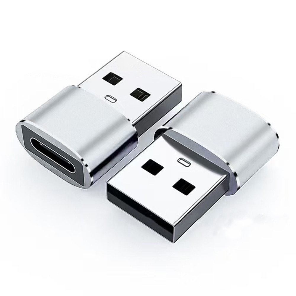 Adaptor USB la USB-C, carcasa din aliaj de aluminiu, incarcare rapida ...