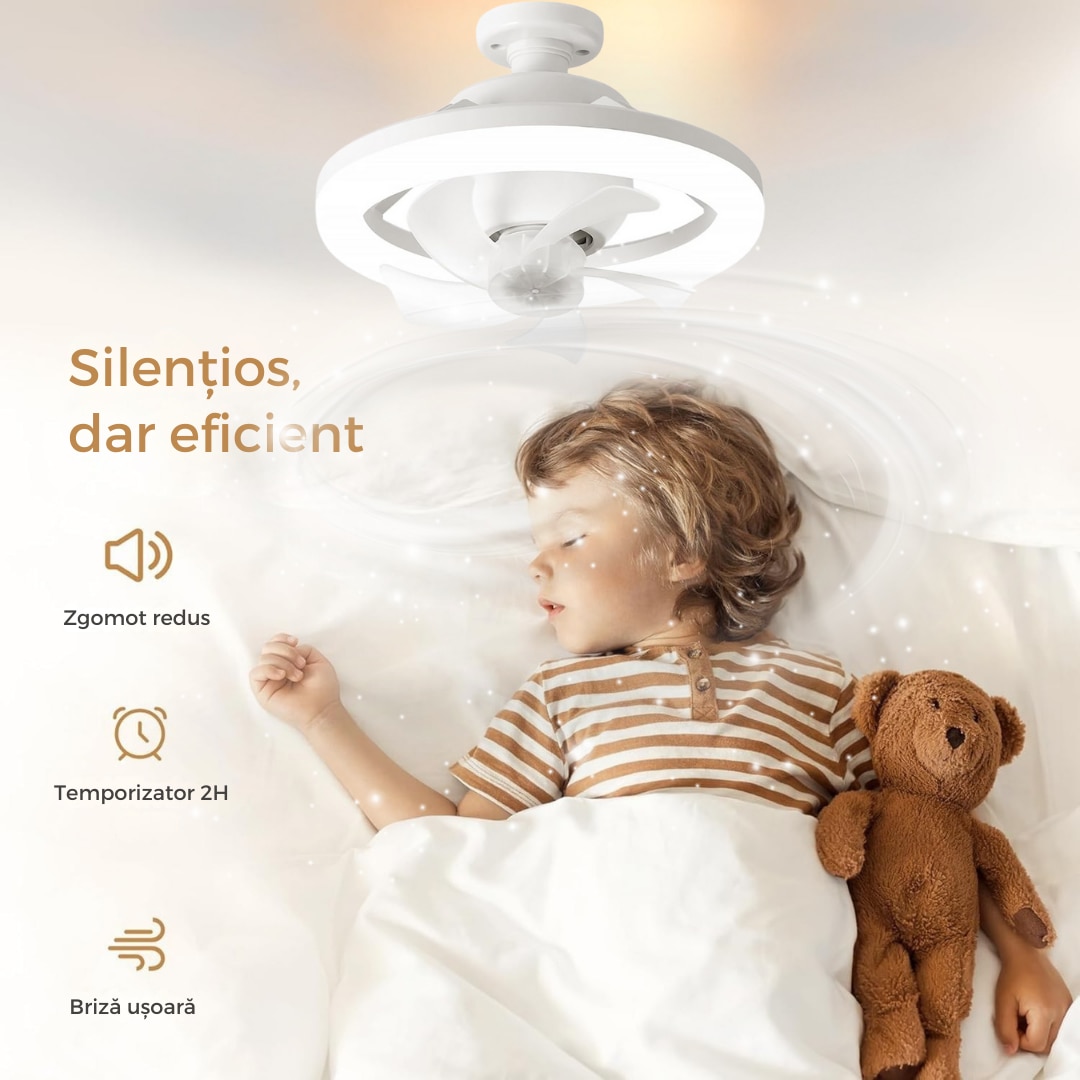 Ventilator de tavan, iluminare LED, lustra ventilator, iluminare ...