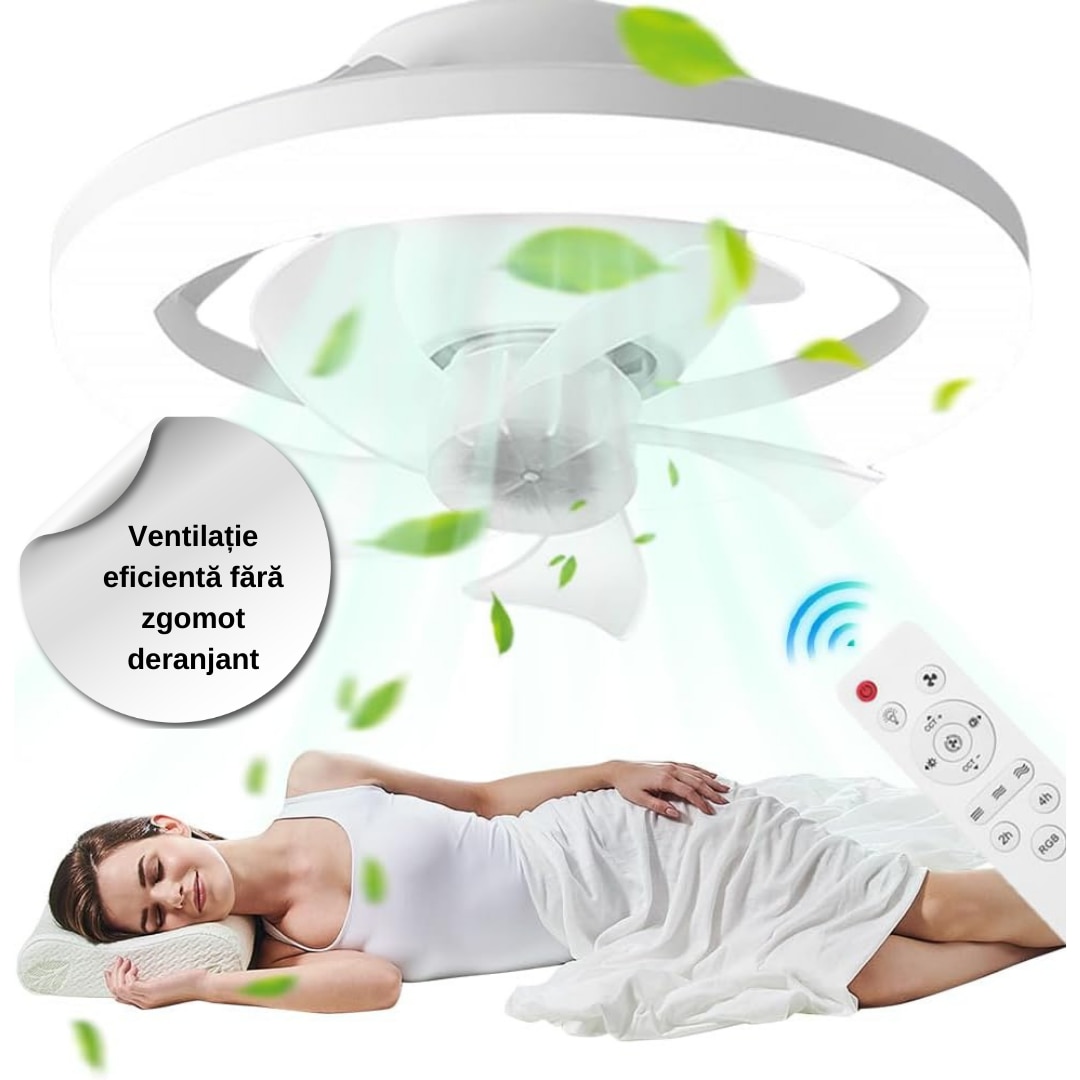 Ventilator de tavan, iluminare LED, lustra ventilator, iluminare ...