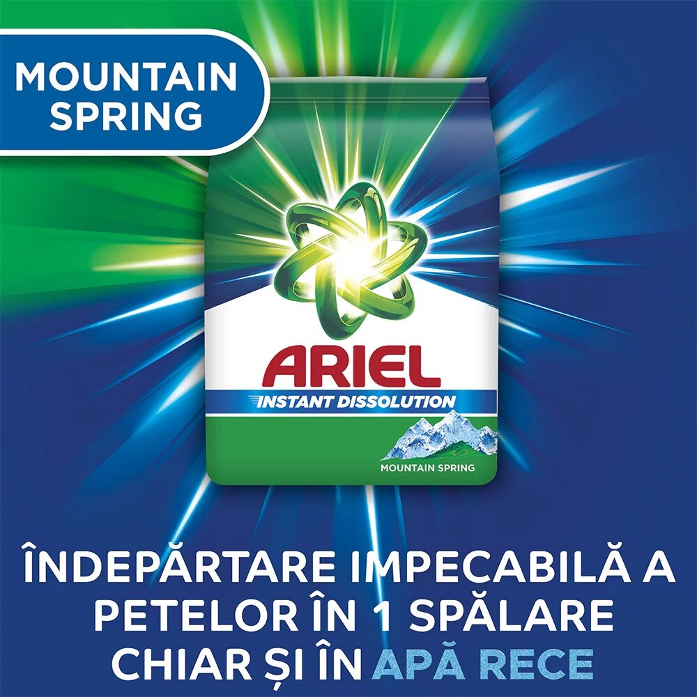 Detergent automat ARIEL Mountain Spring, 5.25 kg, 70 spalari - eMAG.ro