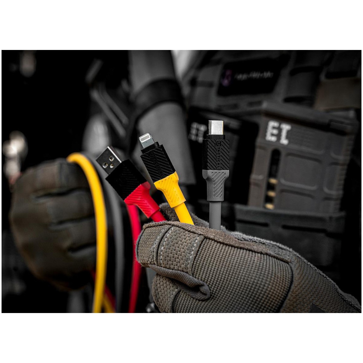 Cablu de Date Tactical Fat Man USB-A/USB-C 1m, Galben - eMAG.ro