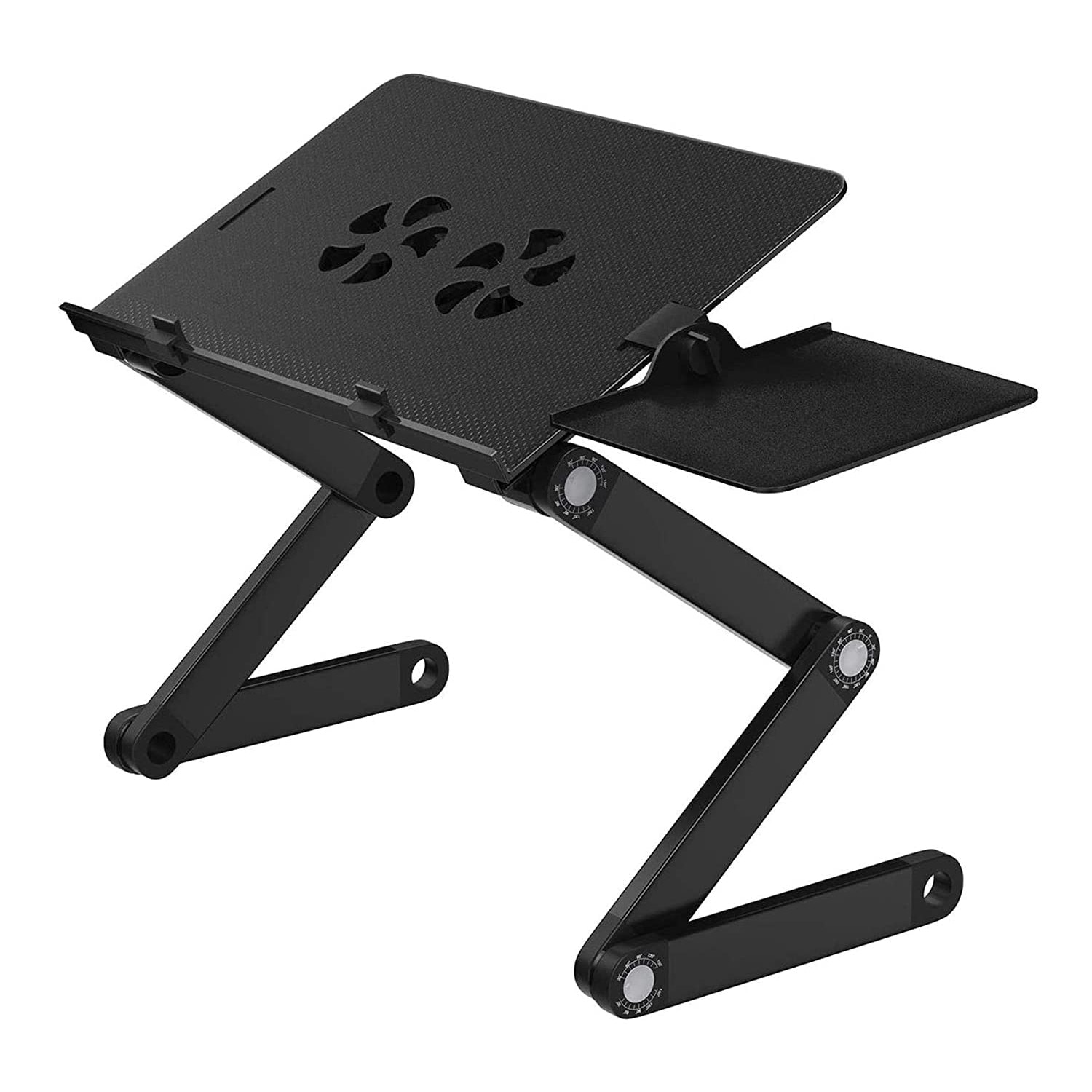 Masuta laptop reglabila inaltime din aluminiu, masa cu sistem dublu ...