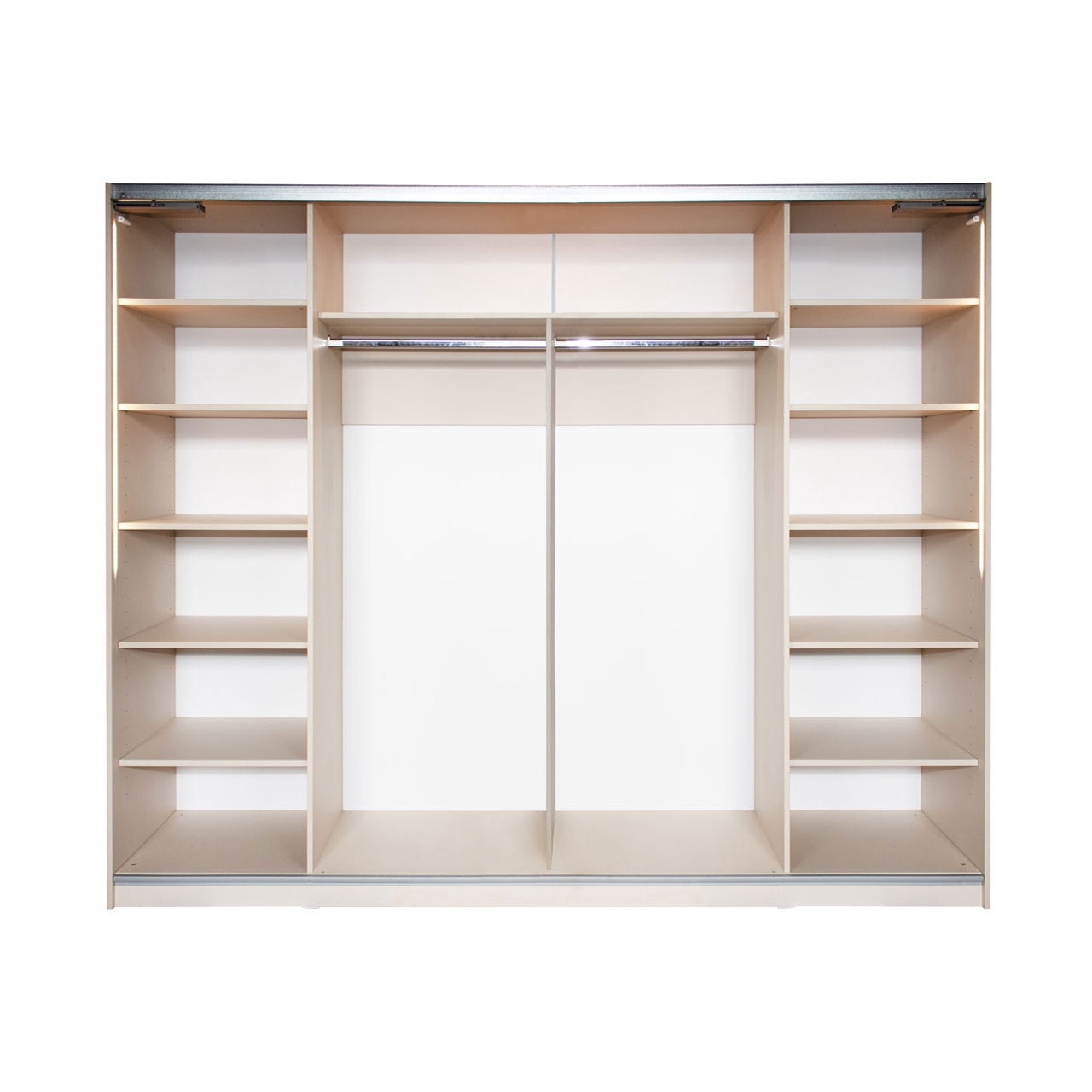 Dulap Gold 2500 Crem cu usi MDF Lucios - eMAG.ro