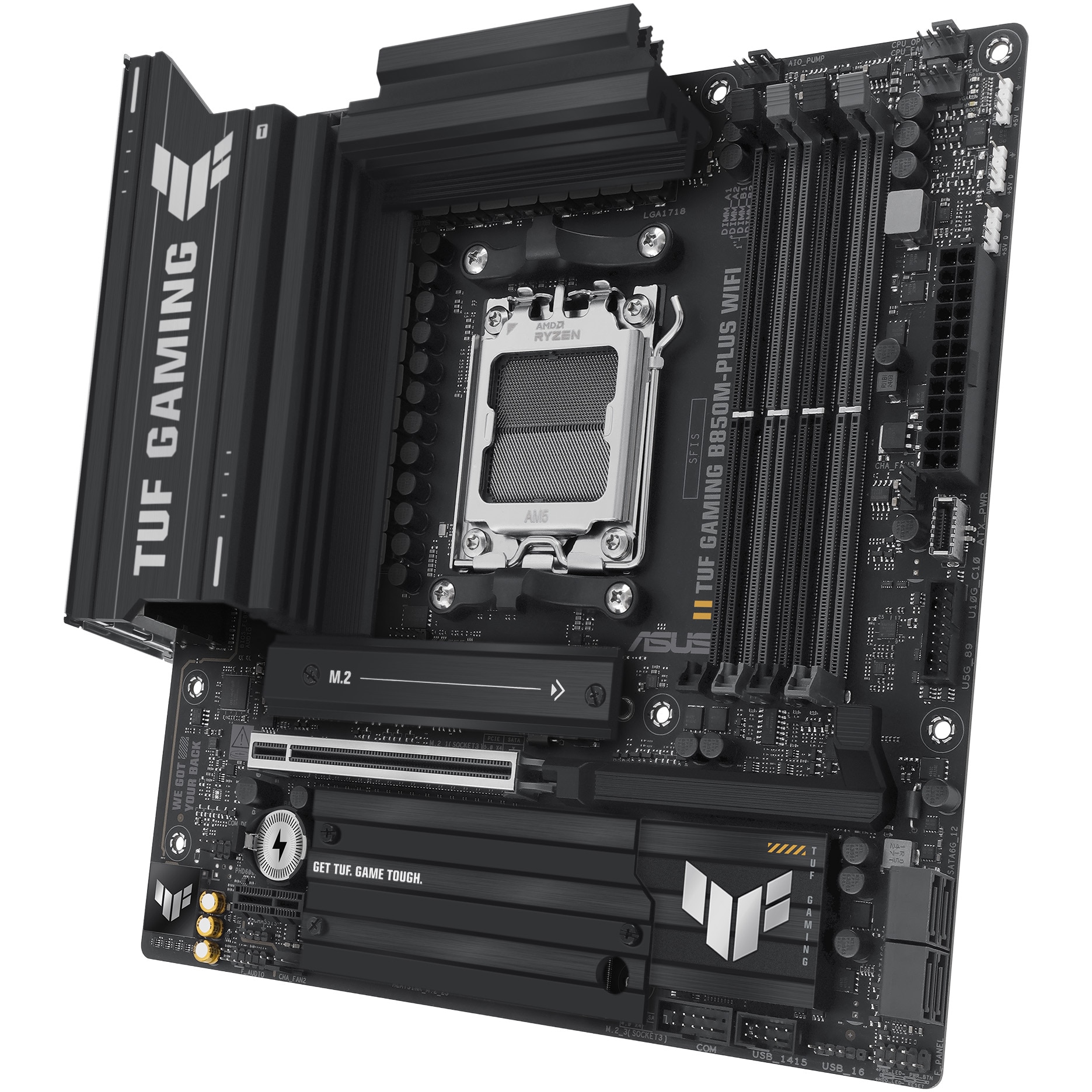 Дънна платка ASUS TUF GAMING B850M-PLUS WIFI, Socket AM5 - eMAG.bg
