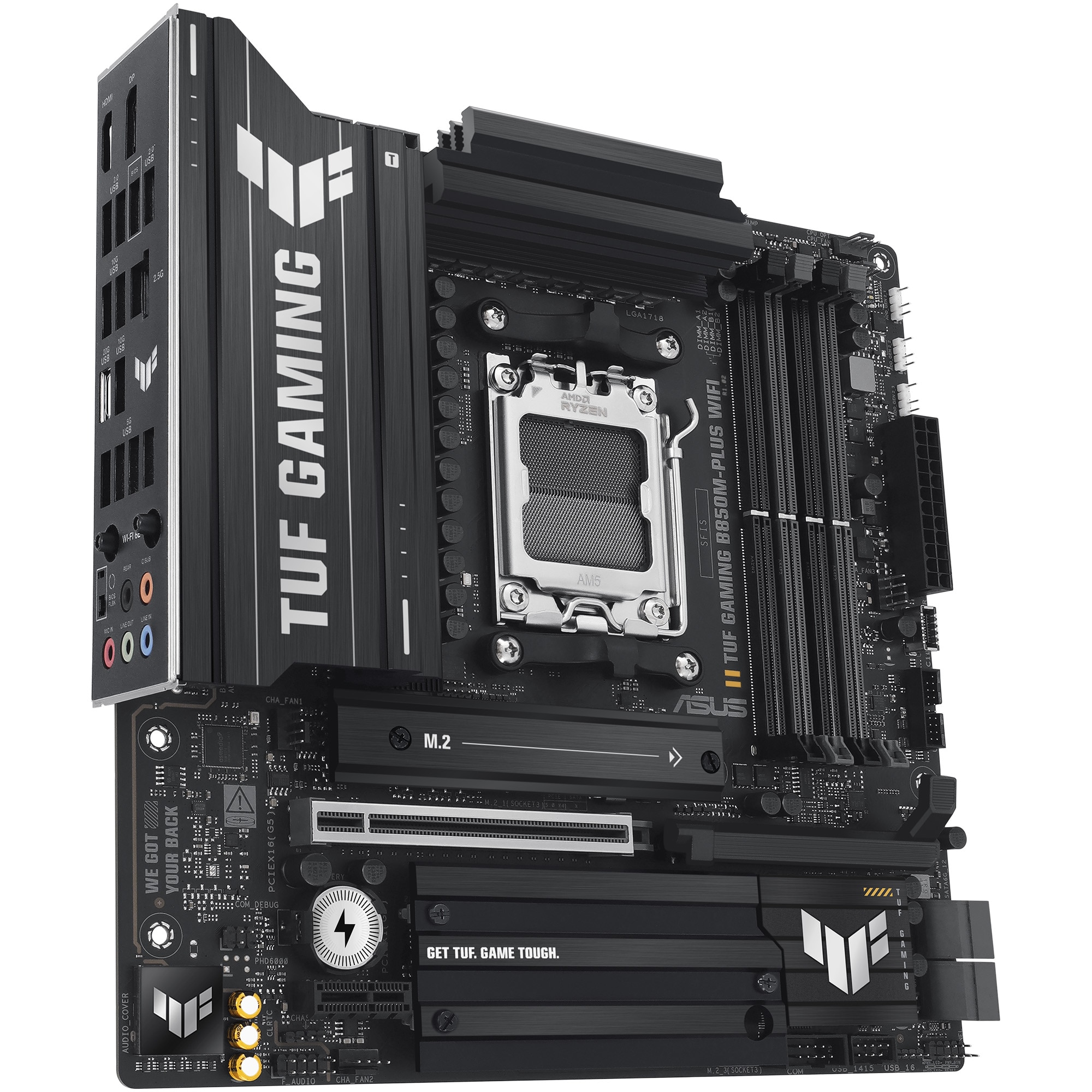 Дънна платка ASUS TUF GAMING B850M-PLUS WIFI, Socket AM5 - eMAG.bg