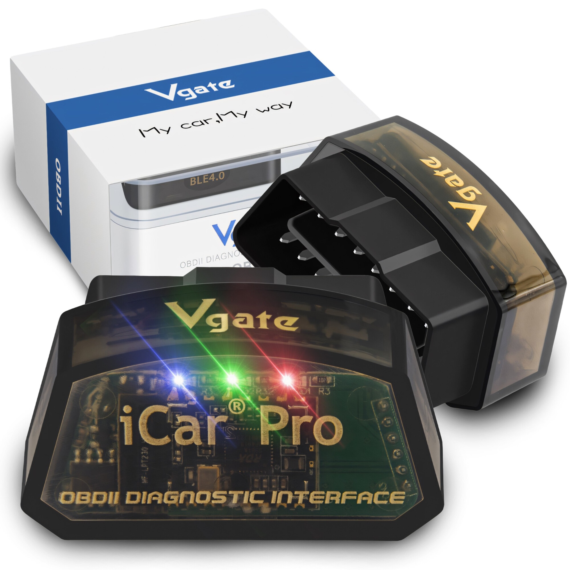 Tester Diagnoza Auto Multimarca OBD-II/EOBD, RETOO Vgate iCar Pro ...