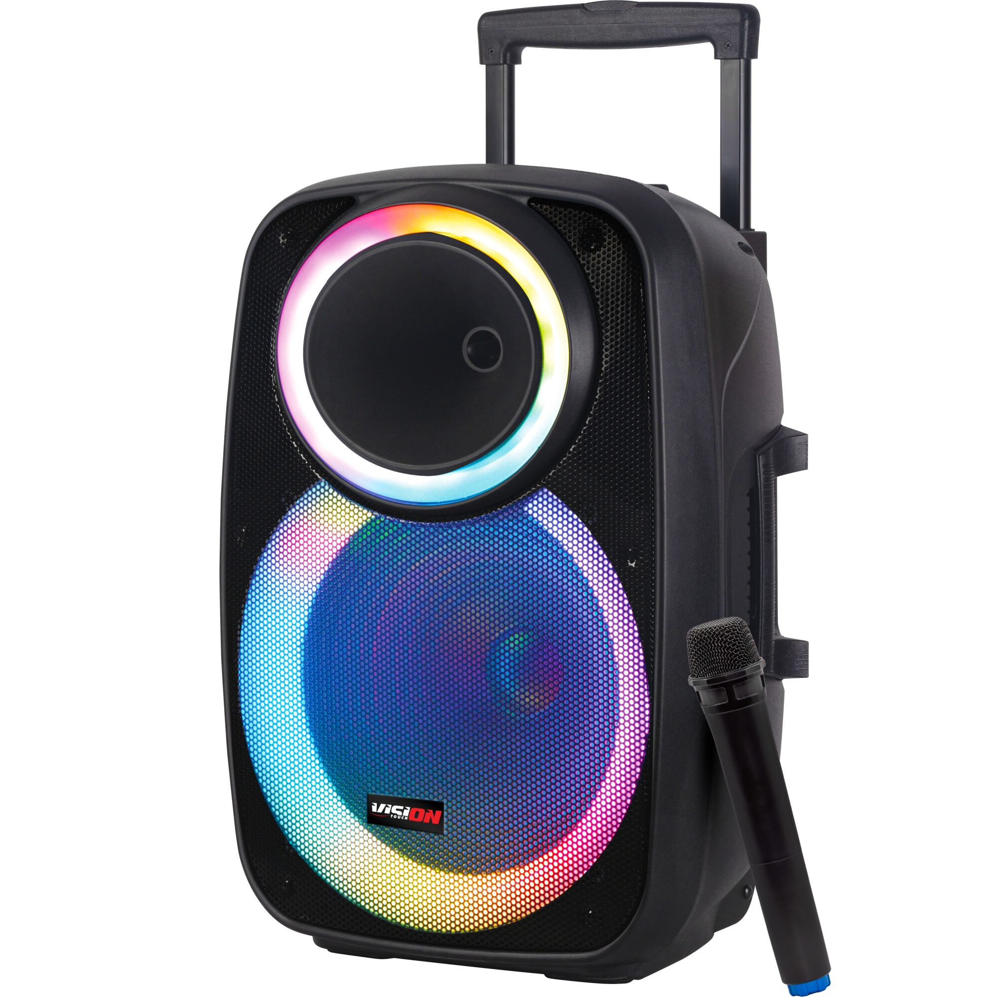 Boxa Karaoke Vision Touch VBPK40W01N, 40W, Microfon inclus, Negru - eMAG.ro