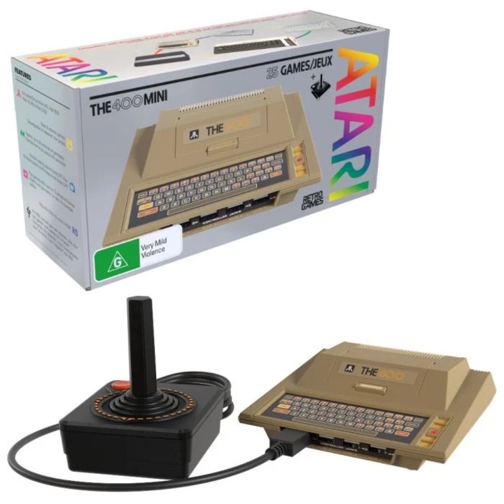Consola de jocuri Retro Atari The 400 Mini - eMAG.ro