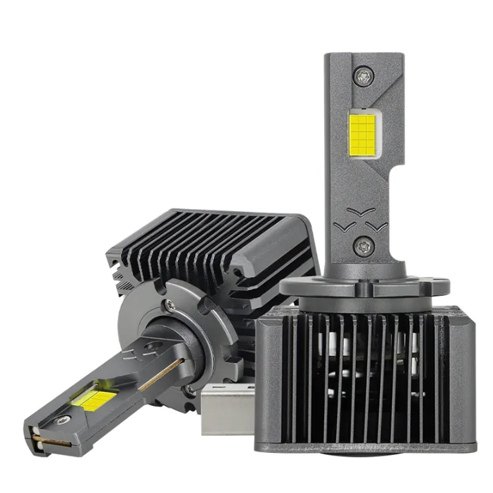 Set de 2 becuri Xenon conversie hid-led, D3S, 180W, 23.000 lm, Canbus ...