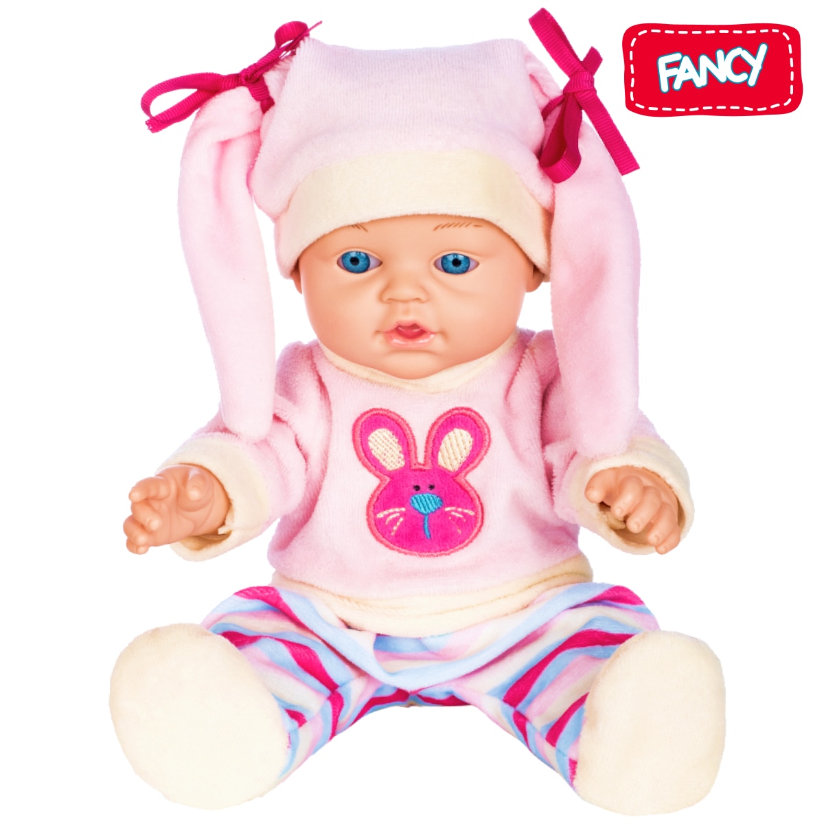 Papusa bebelus 30 cm, cu hainute detasabile, elegante, pentru copii 3 ...