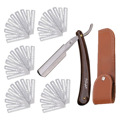 Brici pentru Barbierit Facial sau Ras Corporal, Husa si 50 lame de ...