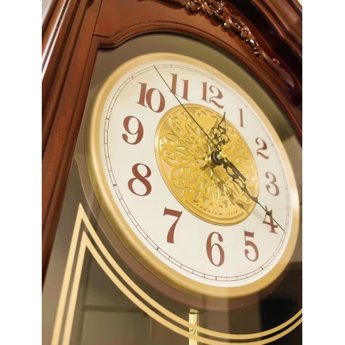 Ceas de perete cu pendul in stil baroc, 65 cm inaltime - eMAG.ro