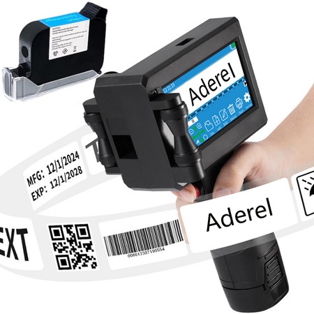 Imprimanta Portabila Inkjet, Tip Pistol, Touchscreen, Imprimare Logo ...