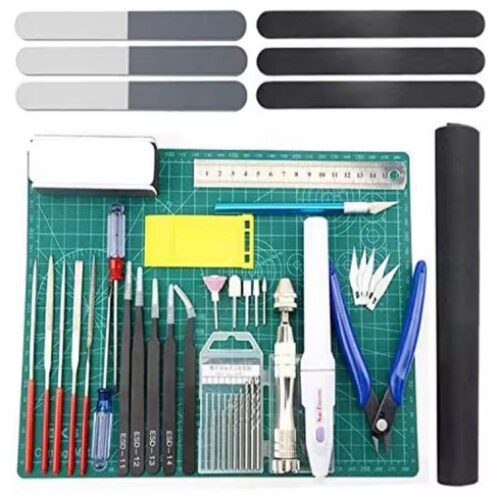Set de unelte pentru modelism, 33 de bucati, Accesorii Profesionale ...