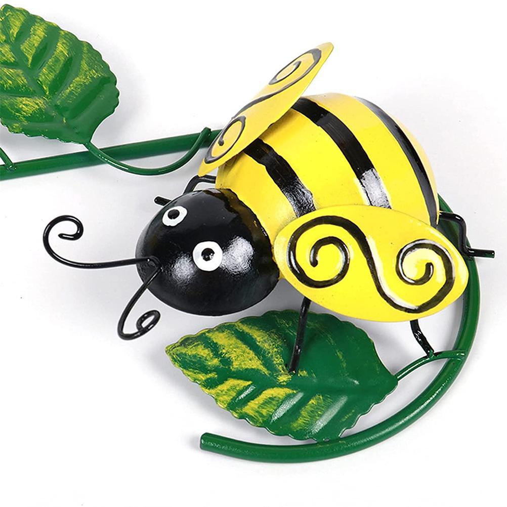 Decoratiune gradina, metal, insecta, galben, 30x15x5cm - eMAG.ro