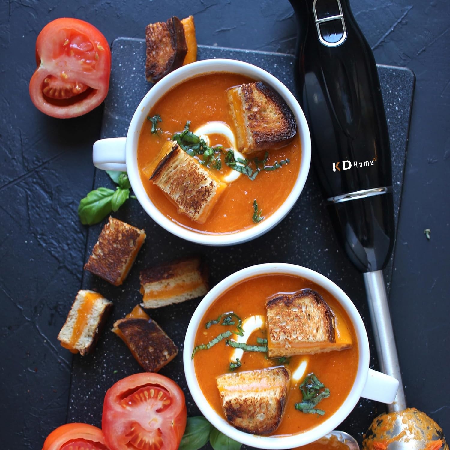 Mixer Vertical tip Blender KD Home® VertiBlend, Putere 600W, 25.000 rot ...