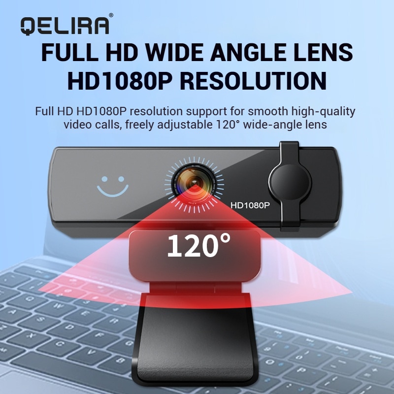 QELIRA® 1080P HD webkamera, kompatibilis a Windows 10/11 rendszerrel ...