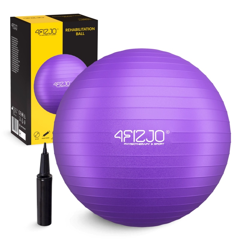 Minge pentru fitness, 85 cm, 4FIZJO, pentru antrenarea spatelui, pentru ...