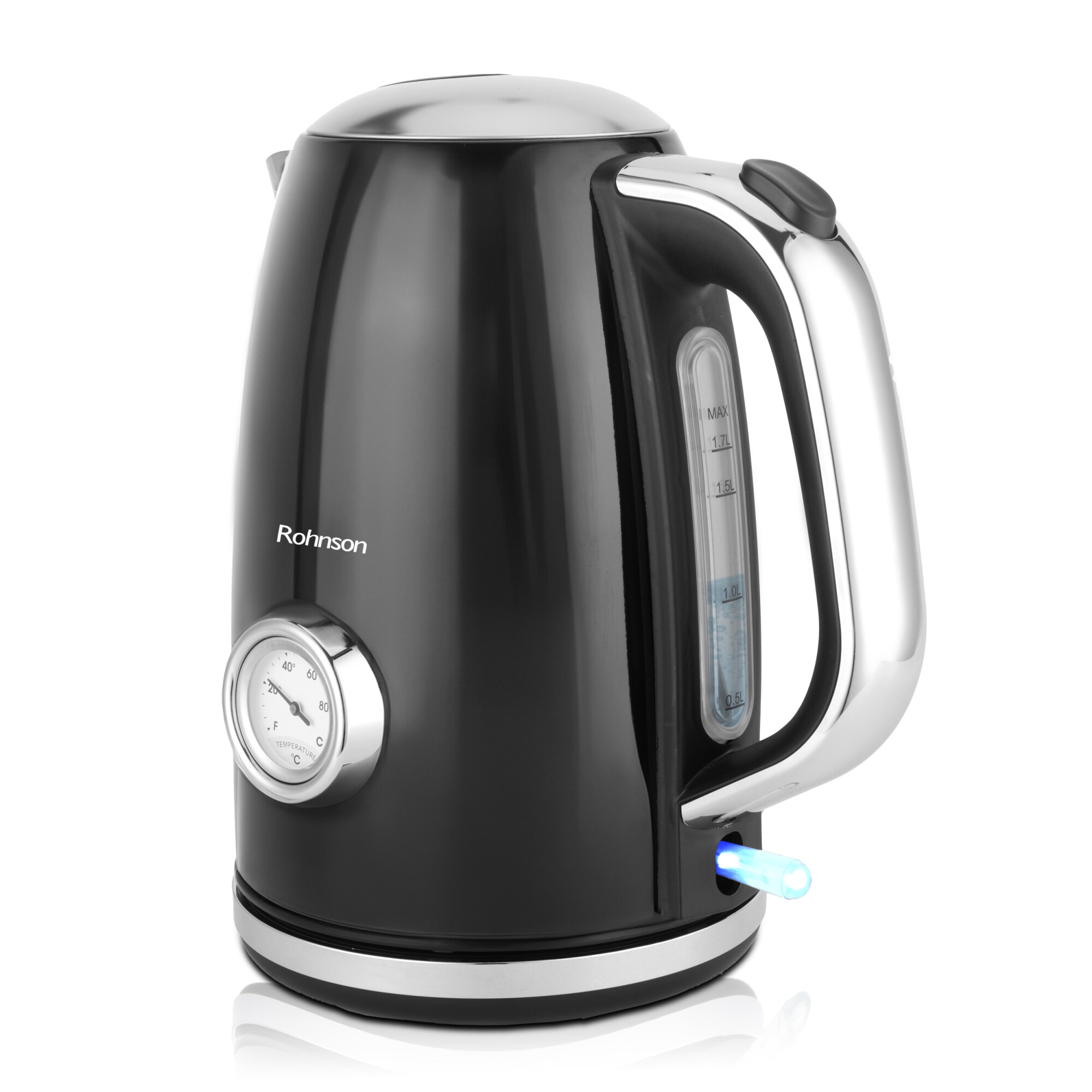 Fierbator electric Rohnson R7720 Nostalgia, 1850-2200W, 1.7 l, baza ...